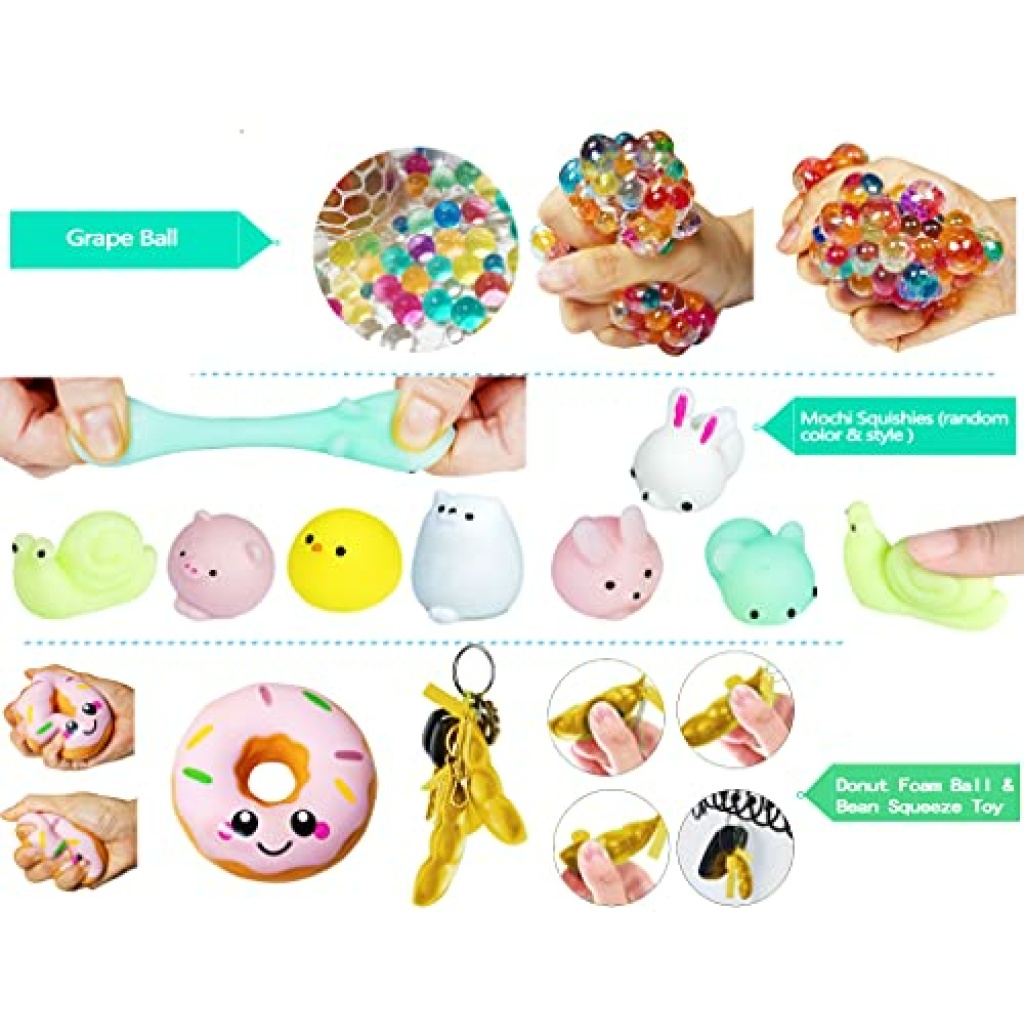 Gmajtars Fidget Sensory Toys Set Fiddle Toys Figit Figet Fiddle Pack ...