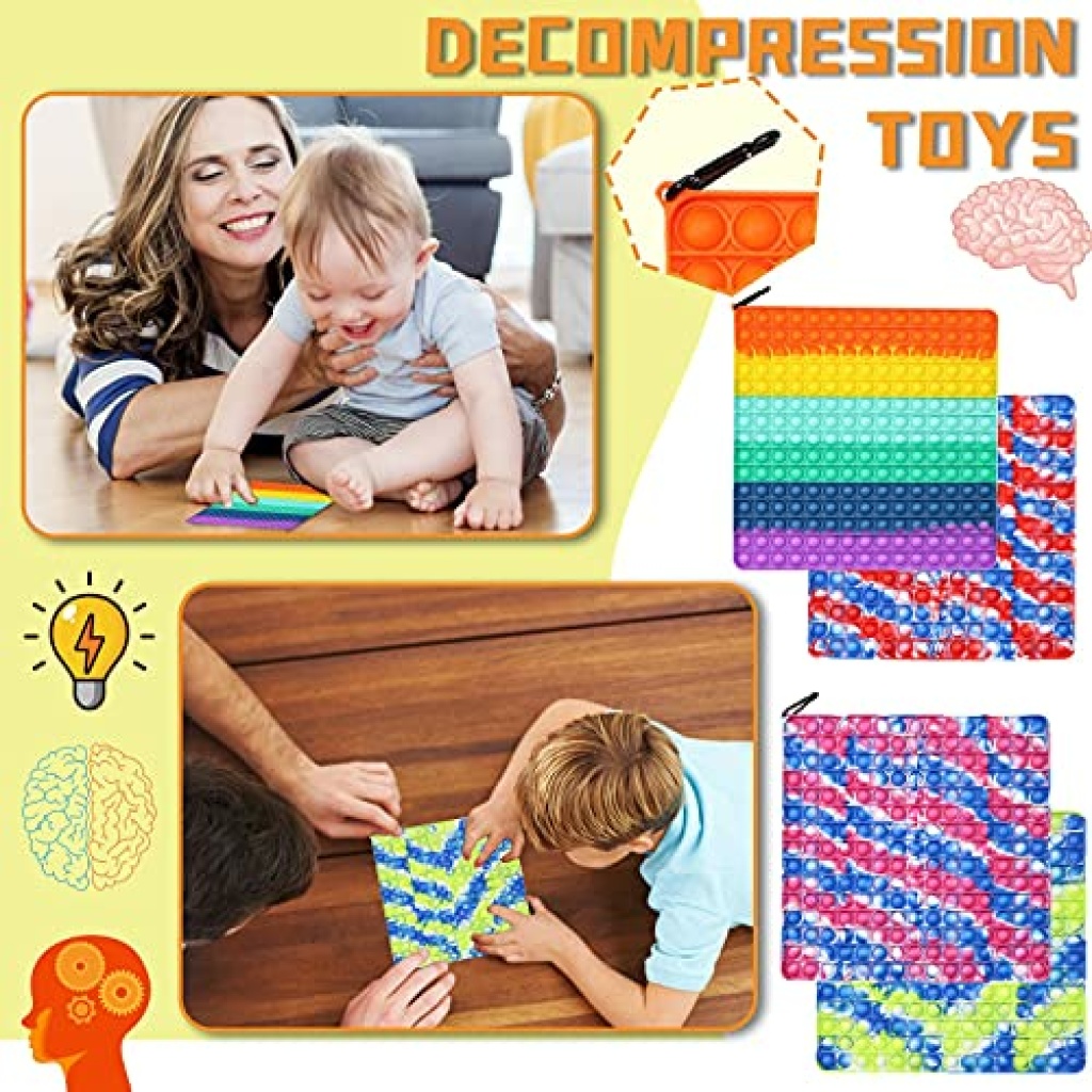 Haojiajia Giant XL 225 Bubble Push Pop Fidget Sensory Toys,Large Square ...