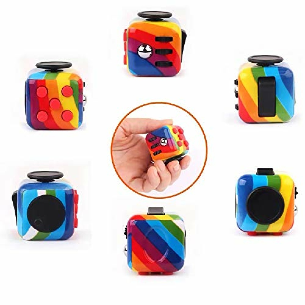 Maner Figit Cube Toys 6 Sides Hand Toy Every Day Carry Fiddle Cubes ...