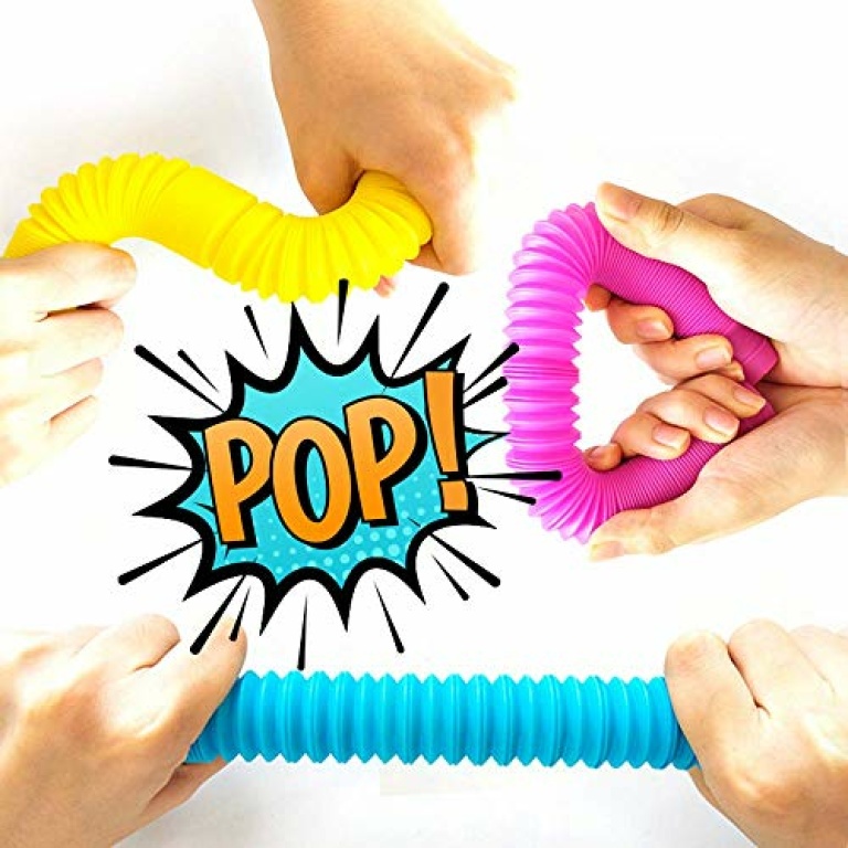 OleOletOy Sensory Stretch Tubes Colorful Party Favor Pop Tubes Fidget ...