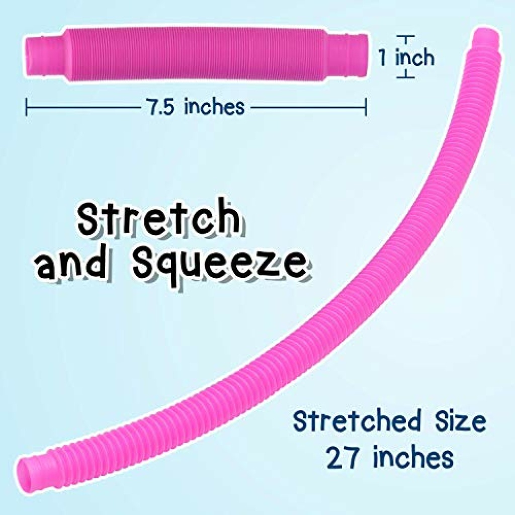 OleOletOy Sensory Stretch Tubes Colorful Party Favor Pop Tubes Fidget ...
