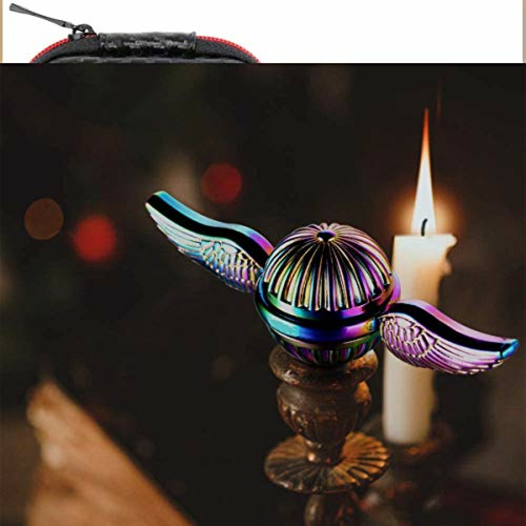 Snitch Fidget Spinner Metal Toy for Kids & Adults - Cool Magic Wizardly ...