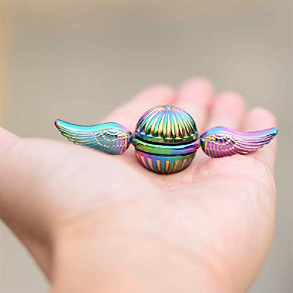 Snitch Fidget Spinner Metal Toy for Kids & Adults - Cool Magic Wizardly ...