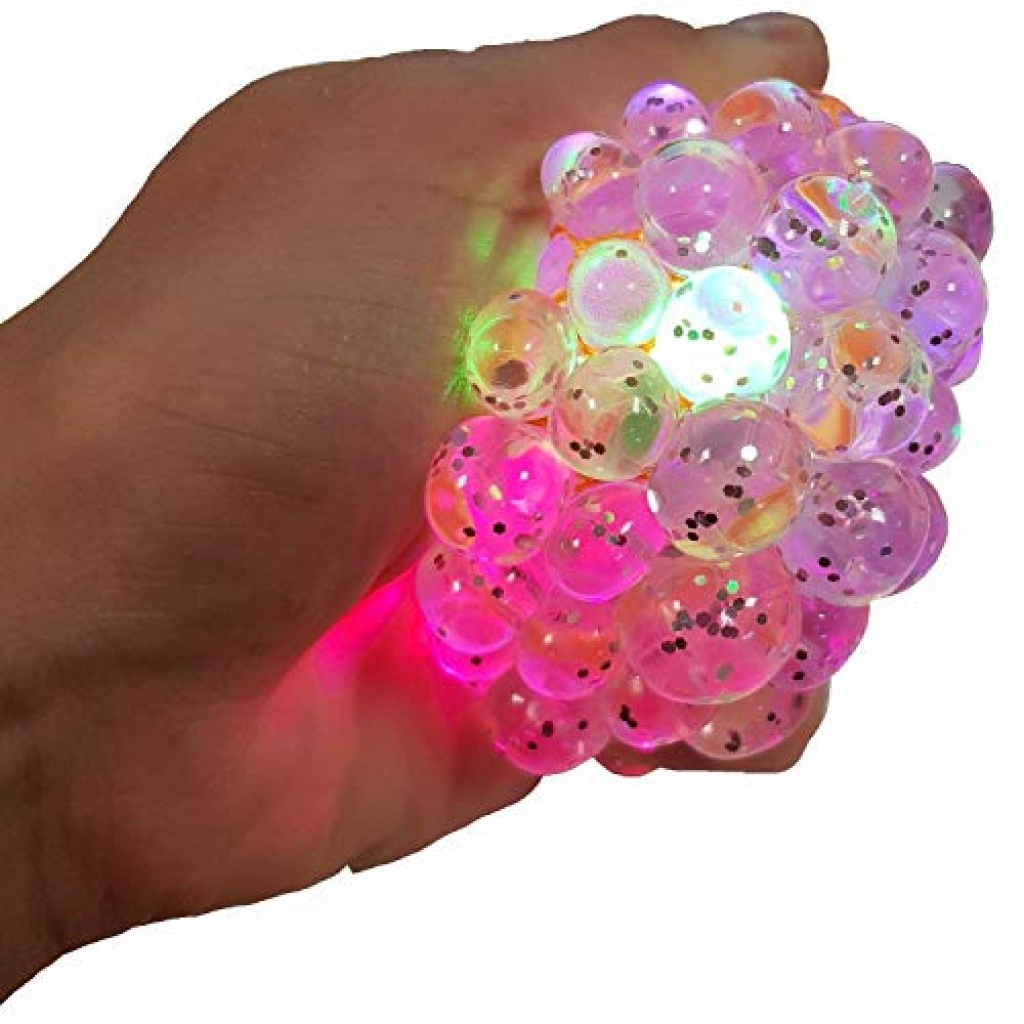 Tobar Glitter Squishy Mesh Ball (Colours May Vary) - Sensory Fidget Toys UK