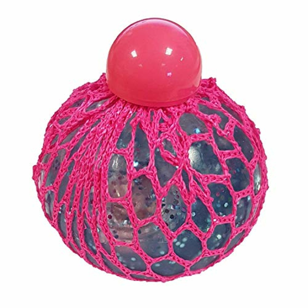 Tobar Glitter Squishy Mesh Ball (Colours May Vary) - Sensory Fidget Toys UK