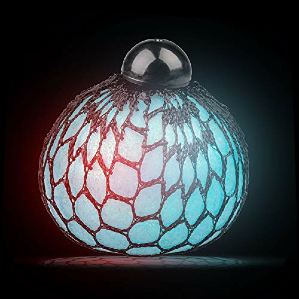 Tobar Light-Up Glitter Squishy Mesh Ball - 1 Colour Sent at Random ...