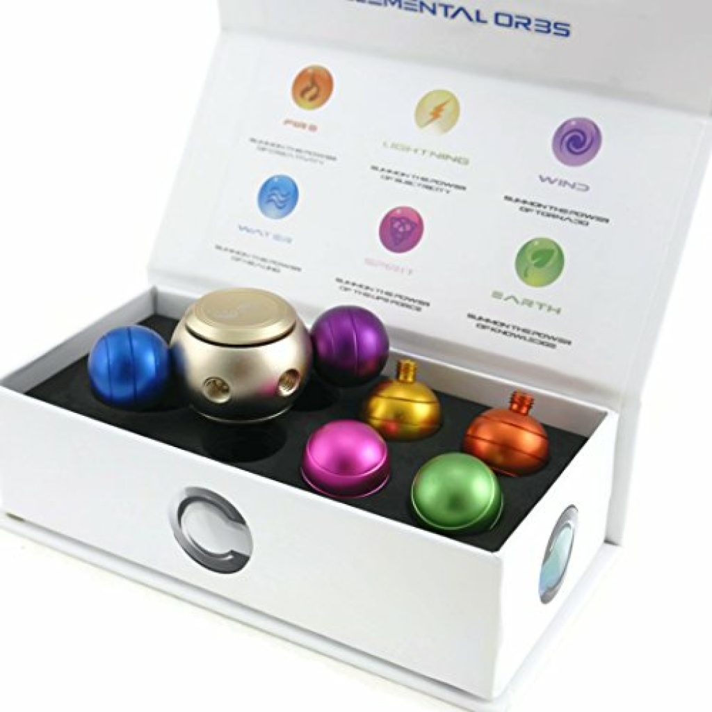 Tornado Elemental Power Orb Metal Fidget Spinner - Exclusive Power Case ...