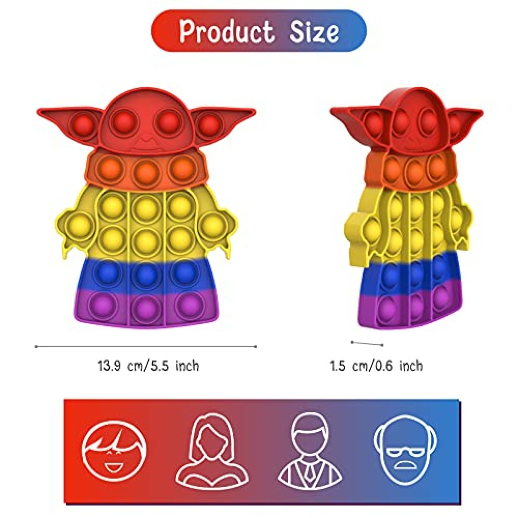 Yefun pop Bubble Sensory Fidget Toy, Autism Special Needs Stress ...