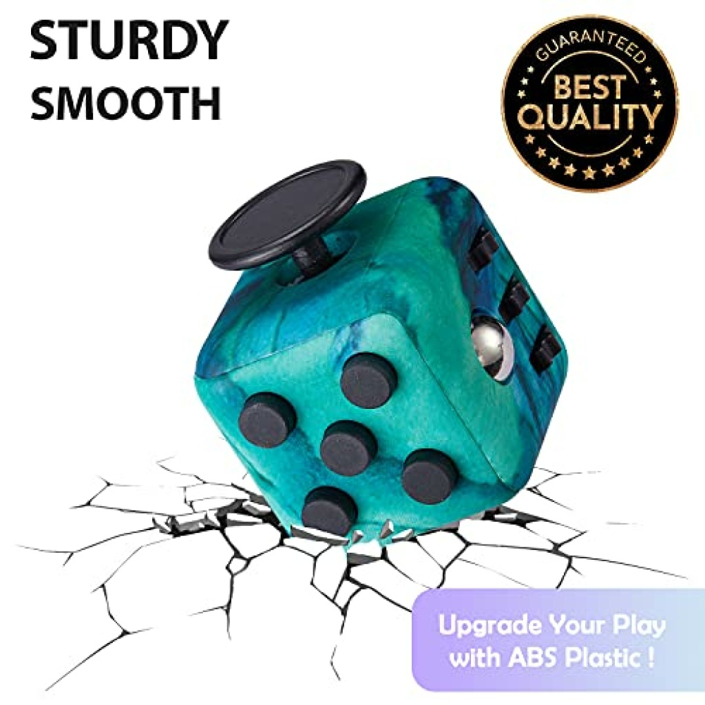Yetech Green Fidget Toy Cube Toy ADHD Stress Anxiety Relief Toy With 6 ...