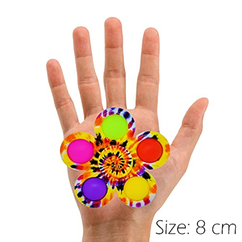 Stress Relief Hand Spinner Push Pop Bubble Fidget Toy - Sensory Fidget ...