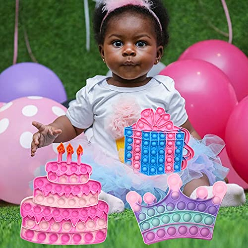 3Pack Fidget Birthday Cake Gift, Poppet Pop Fidgets for Girls Fidget ...