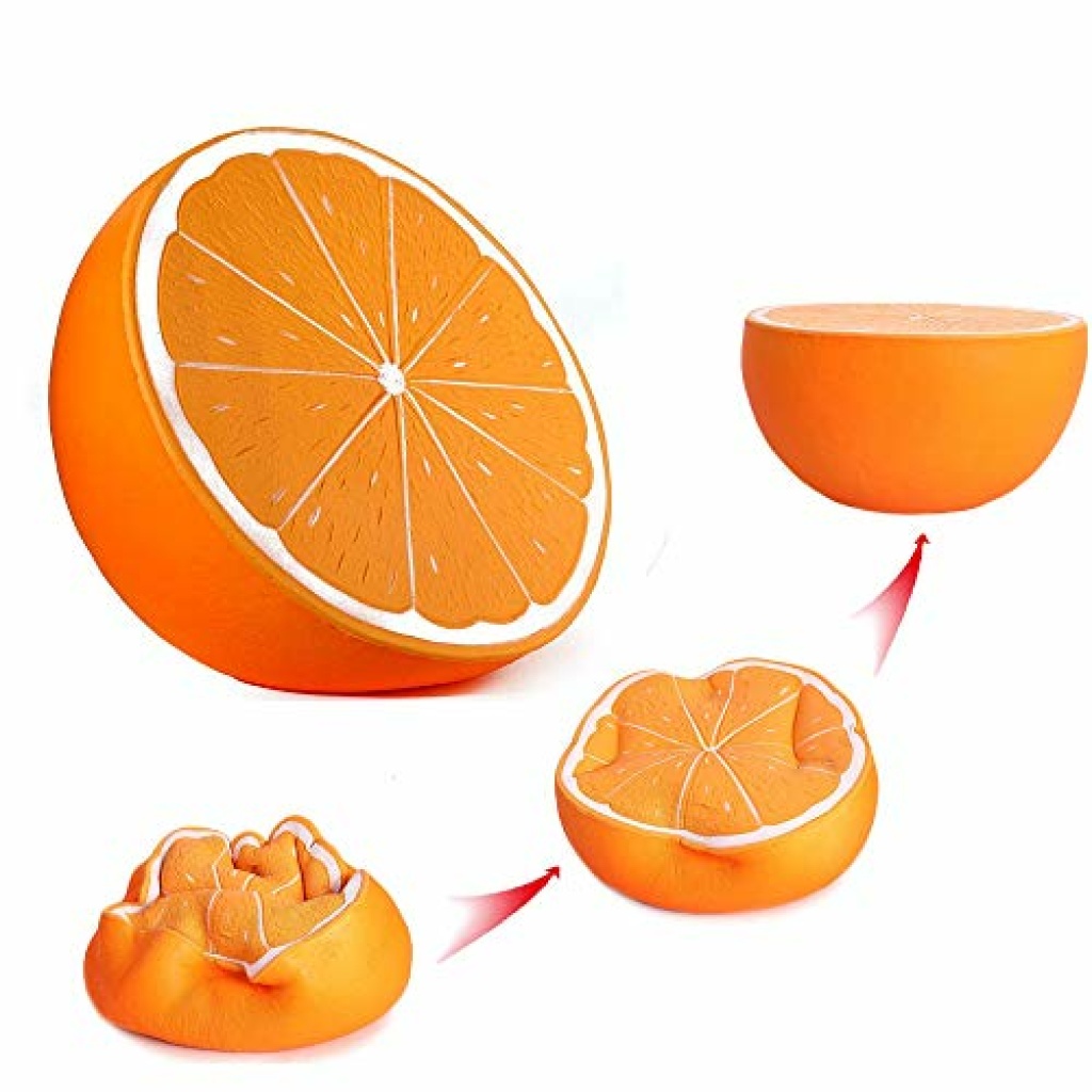 Anboor Squishies Giant Orange Super Jumbo Squishy Slow Rising Squeeze ...