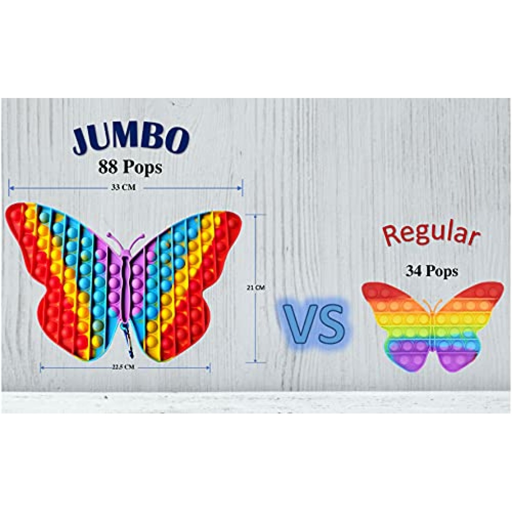 CARESWAY Big Pop It Fidget Toy for Boys and Girls - Giant Bubble Poppet ...