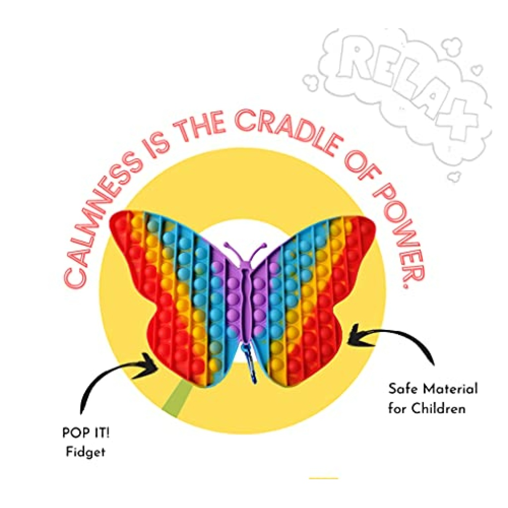 CARESWAY Big Pop It Fidget Toy for Boys and Girls - Giant Bubble Poppet ...