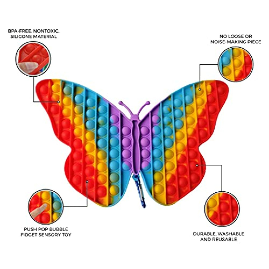 CARESWAY Big Pop It Fidget Toy for Boys and Girls - Giant Bubble Poppet ...