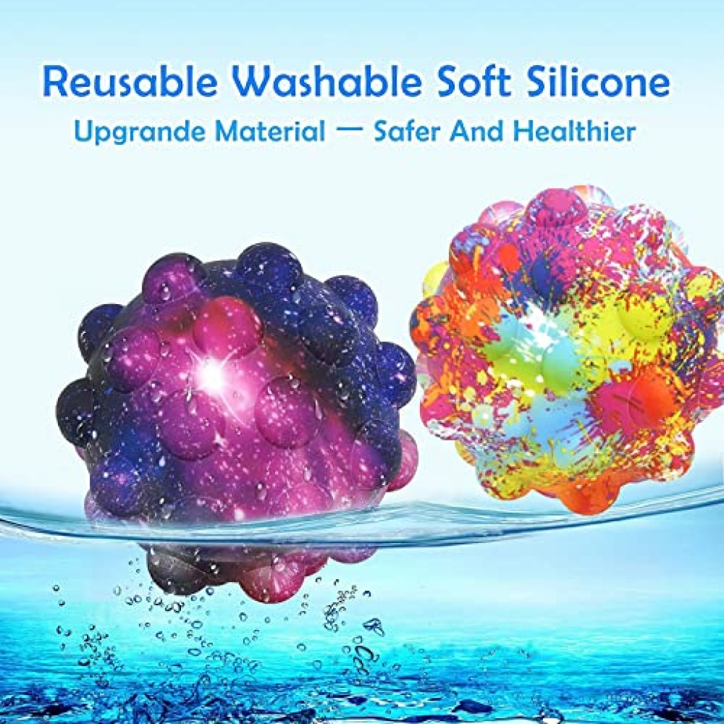 CYCFMYYLY Pop Ball It, Silicone Colorful Stress Relief Pop Balls ...