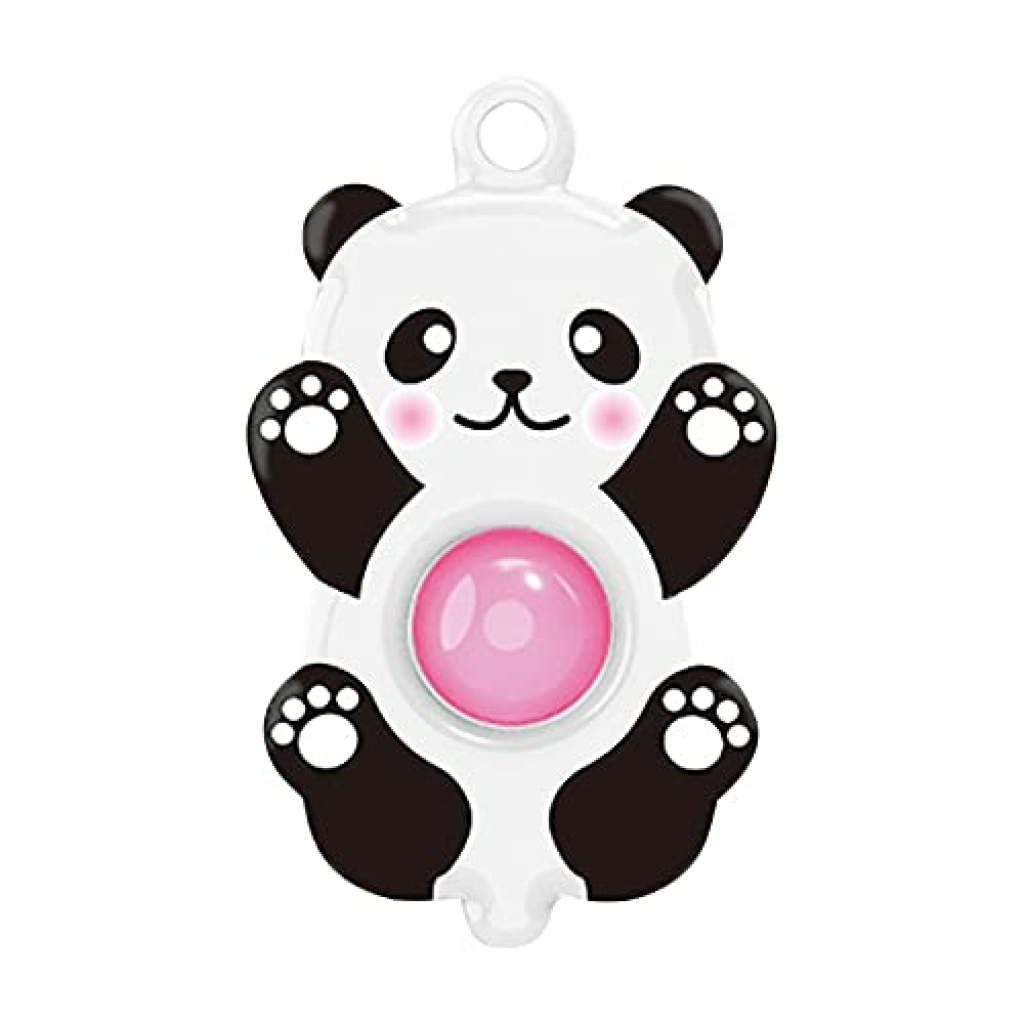 JIJK Cute Panda Keychain Simple Dimple Fidget Toys Fidget Toy, Stress ...