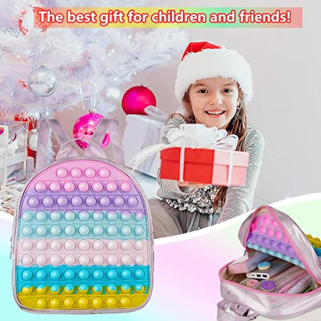 Pop Backpack it, Pop Bag it Fidget Handbag, Pop Fidget It Toys Backpack ...