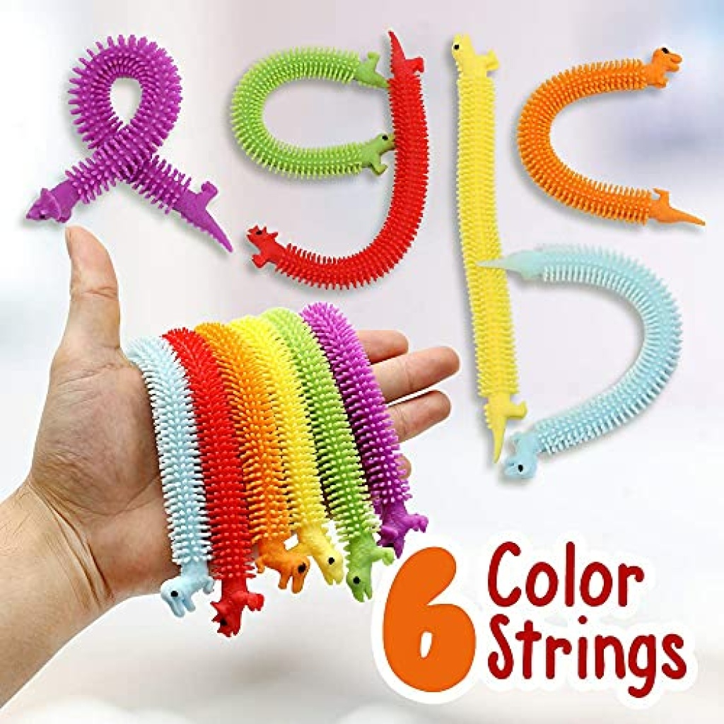 Sensory Fidget Stretchy Strings, Stress Relief String Toys for Kids and ...