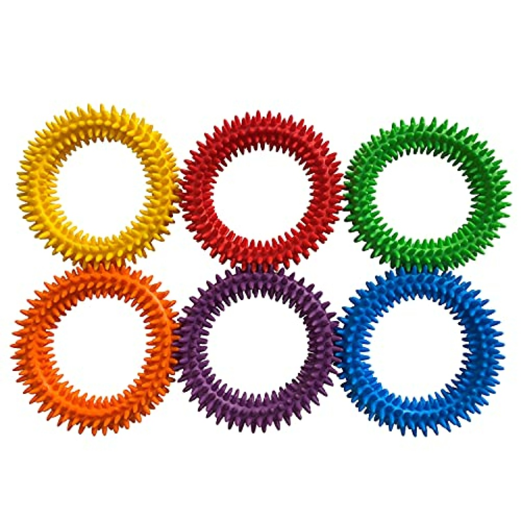 Soft Sensory Rings and Fidget Toy 6 Pack, Flexible Ring and Rubber ...