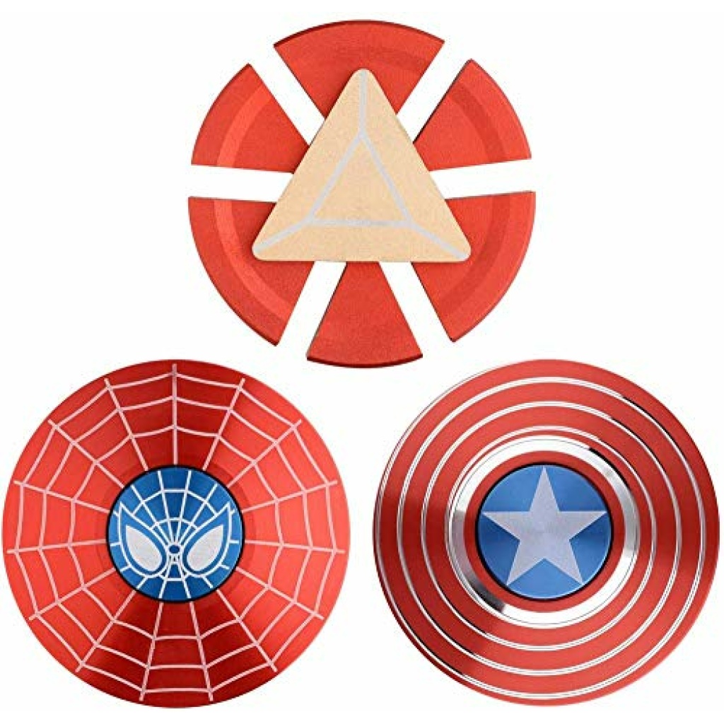 Superhero Fidgit Spinners Handheld Fidget Toys Set Kit Finger Hand ...
