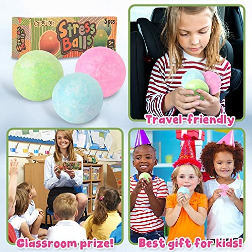 ZaxIDeel Anti Fidget Stress Balls for Kids/Adults, 3pk Sensory Stress ...