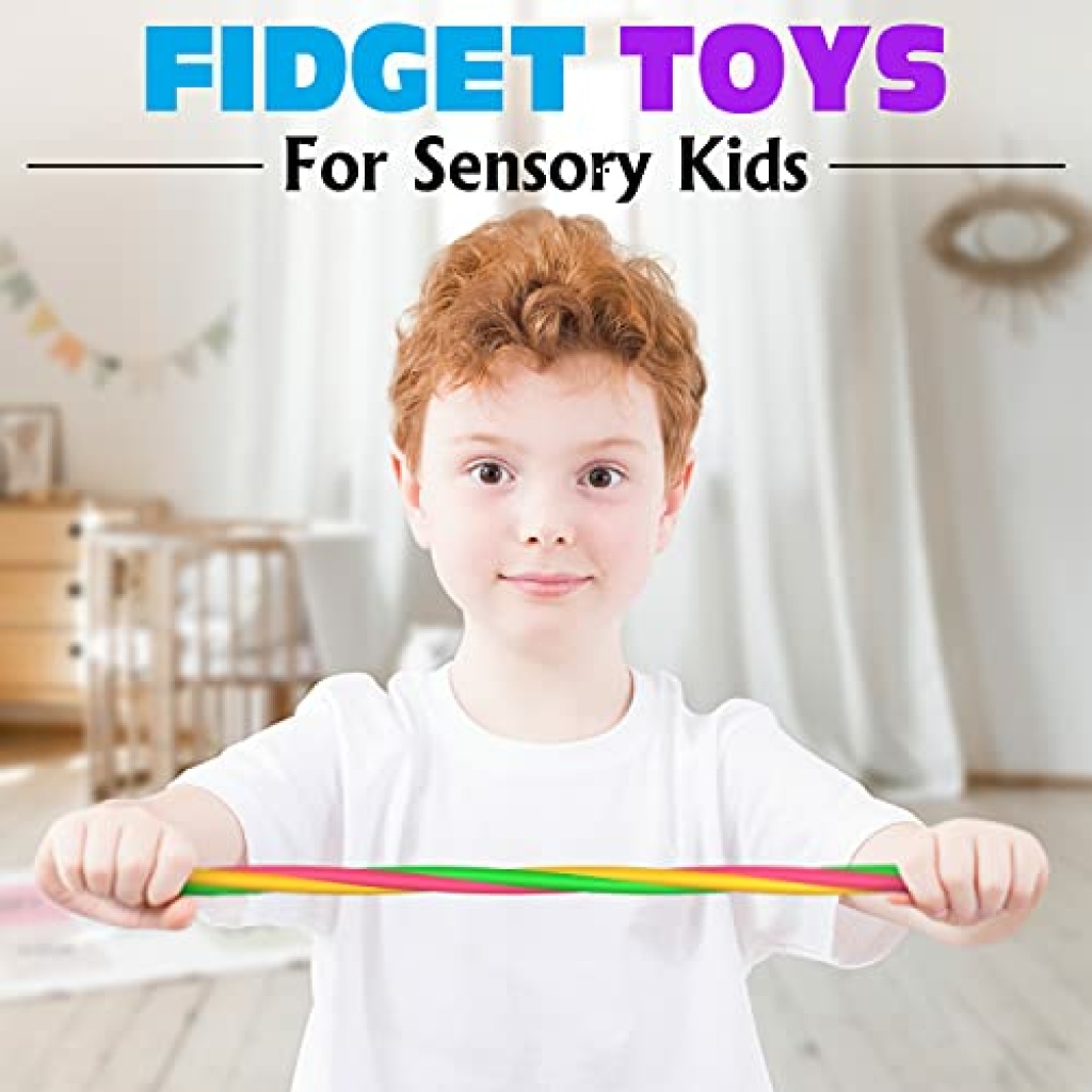 iMedic 12pcs Squishy Stretchy Strings - Sensory Toys - Monkey Noodles ...