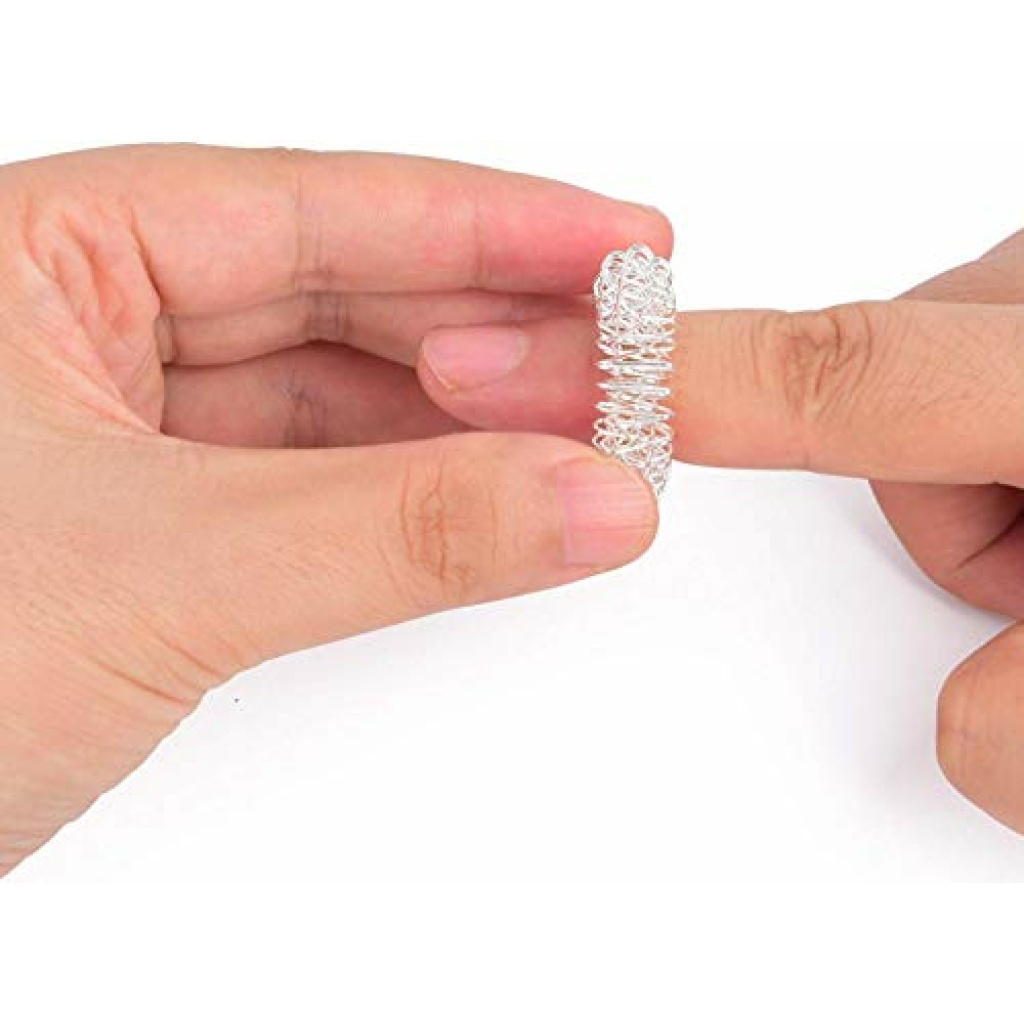 mciskin Spiky Sensory Finger Acupressure Ring Set,Spiky Sensory Ring ...