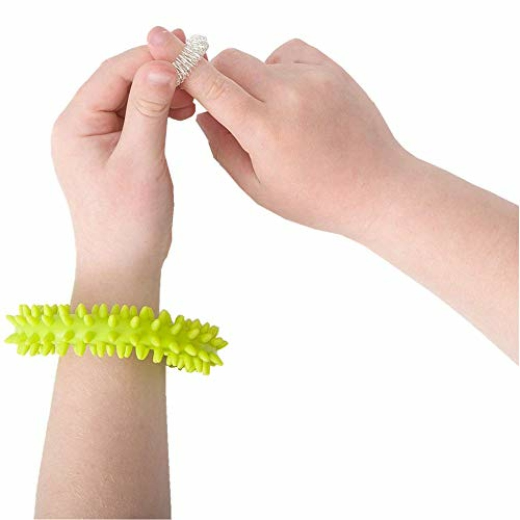 mciskin Spiky Sensory Finger Acupressure Ring Set,Spiky Sensory Ring ...