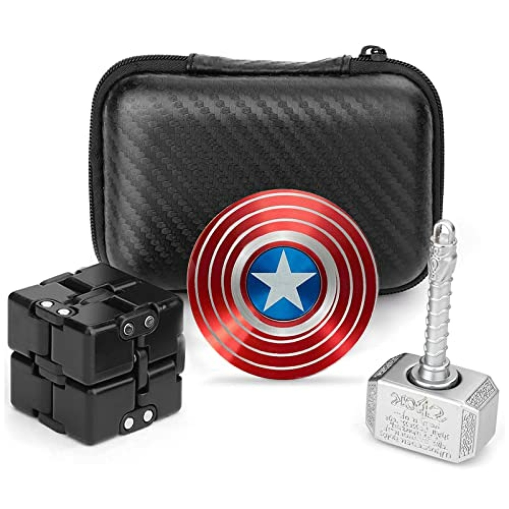 Cool Fidget Spinner Metal, Handheld Sensory Fidget Toy Set Infinity ...