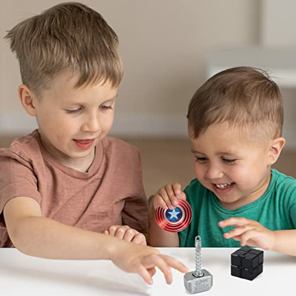 Cool Fidget Spinner Metal, Handheld Sensory Fidget Toy Set Infinity ...