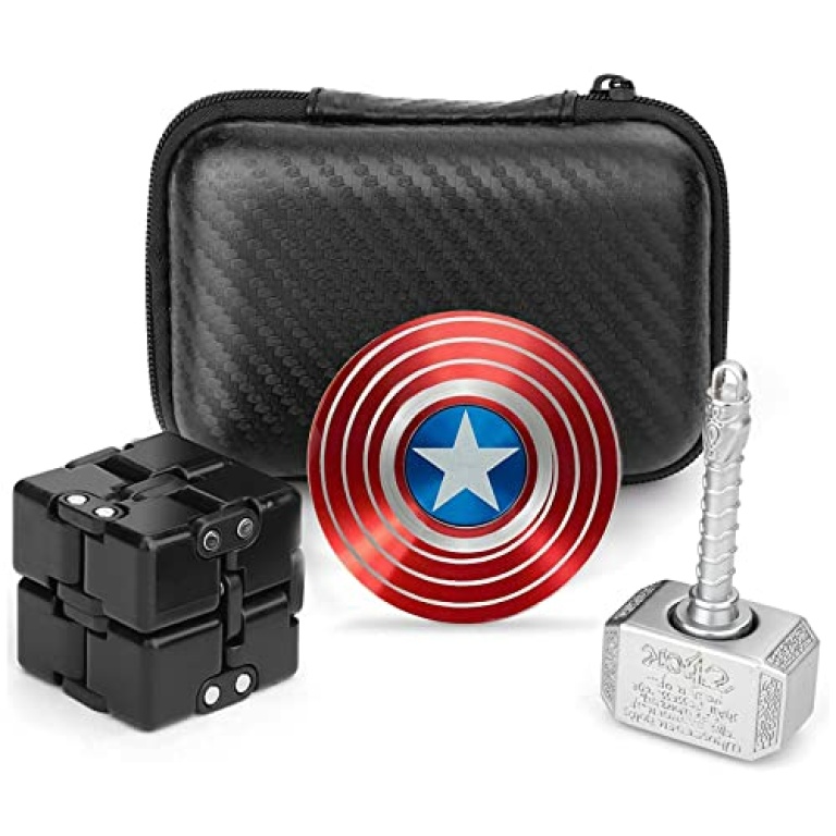 Cool Fidget Spinner Metal, Handheld Sensory Fidget Toy Set Infinity ...
