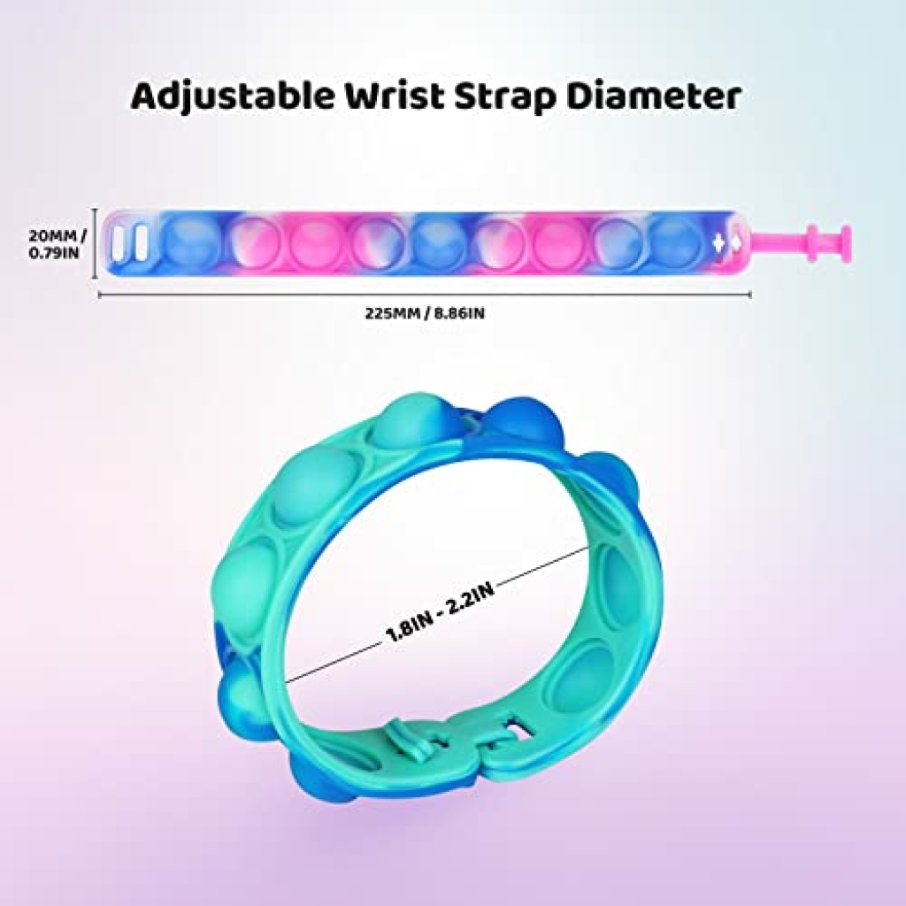 12Pcs Fidget Bracelet Toys BOZILY Stress Relief Wristband Fidget Toys ...