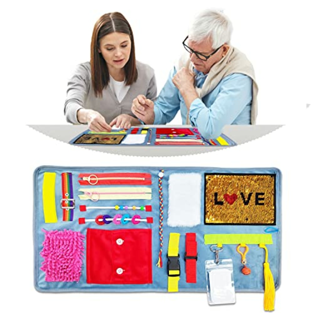 Fidget Blanket for Adult Dementia Activities for Seniors Suitable for ...