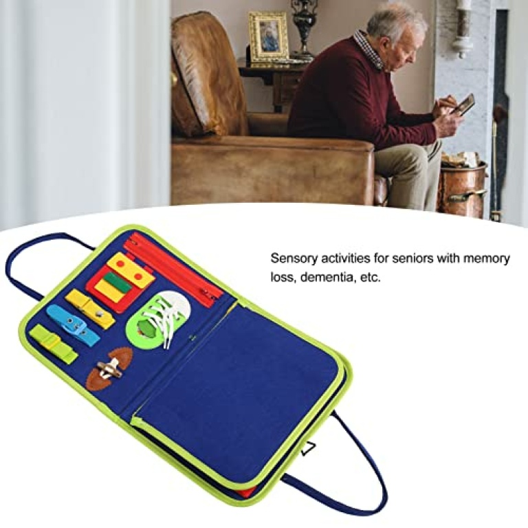 Fidget Blanket for Dementia Alzheimers, Sensory Blanket for Adults with ...