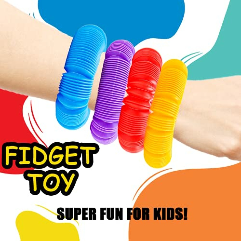 SULOLI 8pcs Pop Tubes Sensory Fidget Toys For Children or Adults ...