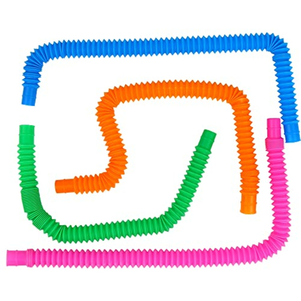 VEYLIN Fidget Pop Tubes, 8 Pack Sensory Fidget Toys Bendy Tubes Reduce ...