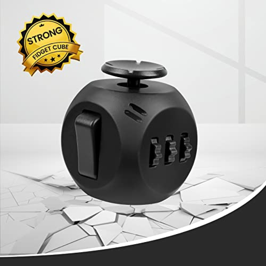6 Sided Fidget Toy Cube Black - Fidget Cubes Fidget Fiddle Anxiety Toys ...