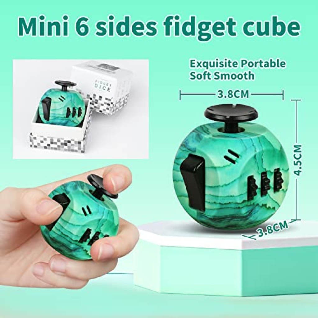 6 Sided Fidget Toy Cube - Fidget Cubes Fidget Fiddle Anxiety Toys for ...