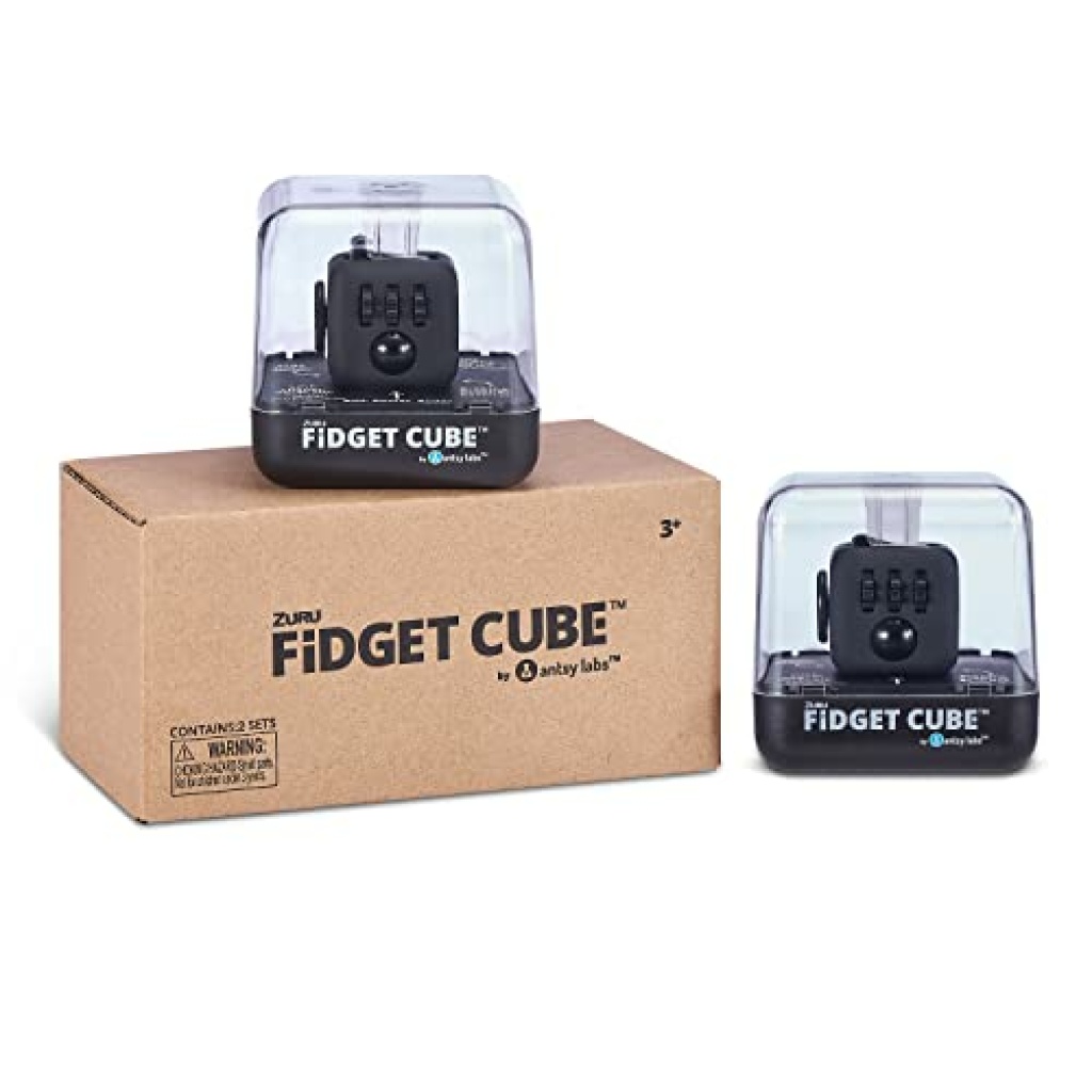 Fidget Original Cube Black Stress Relief Toy Sensory Toy Black 2