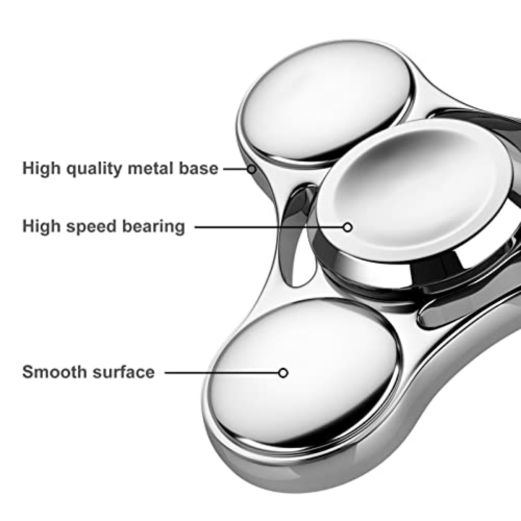 Aolcev Fidget Spinner Fidget Toy Hand Spinner Stainless Steel Metal 3-5 ...