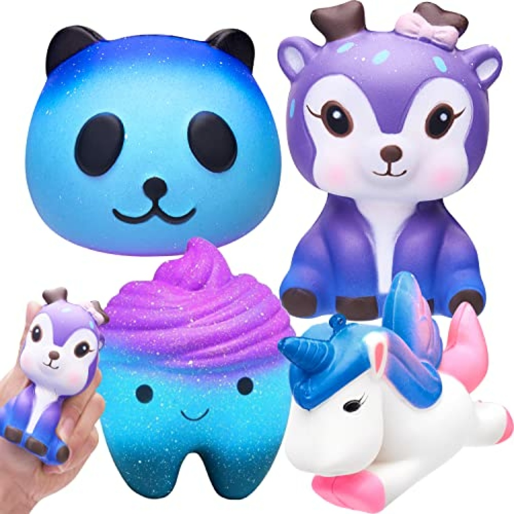 Yetech Jumbo Squishies Slow Rising Squishy Toys Galaxy Starry Packs ...